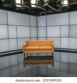 1980s Tv Studio Beige Two Seats AI-generated image 2550295183 ...