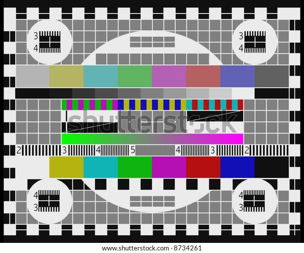 Tv Test Image Stock Photo 8734261 | Shutterstock