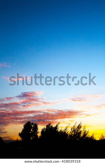 Twilight Sky Background Stock Photo 418039318 | Shutterstock