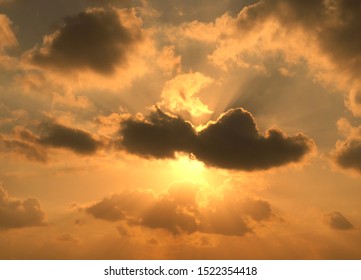Twilight Sky Background Dramatic Sunset Sunset Stock Photo 1524670775 ...