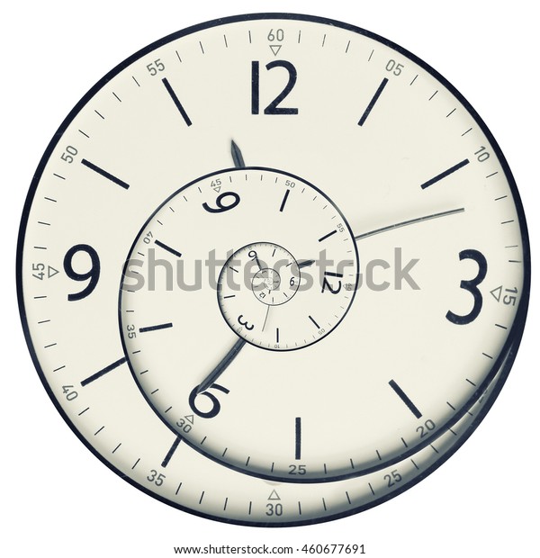 Twisted Clock Face Close Infinite Time Stock Photo 460677691 | Shutterstock