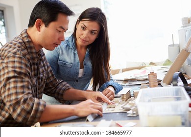 Two Architects Making Models Office Together Stock Photo 184665977 ...