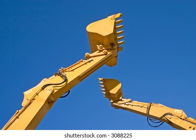 Two Back Hoe Diggers High Sky Stock Photo 3088225 | Shutterstock