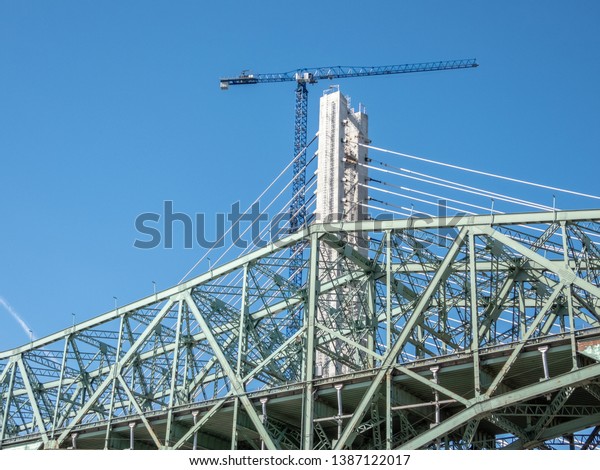 Two Bridges Parallel Each Others On Stock Photo (Edit Now) 1387122017
