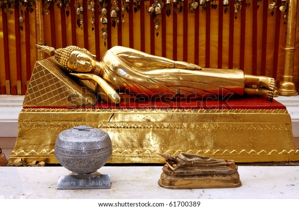 Two Buddha Statues Lying Down Stock Photo (Edit Now) 61700389