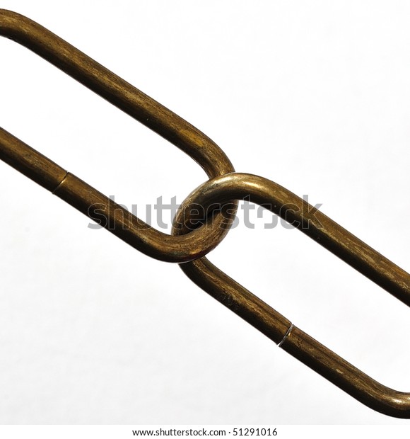 Two Chain Links Interlocking Diagonal Background Stock Photo 51291016 ...