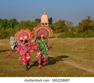 Two Chhau Dancer Performing Chhau Dance Stock Photo 1852258087 ...