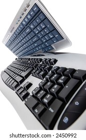 Two Computer Keyboards Stock Photo 2450992 | Shutterstock