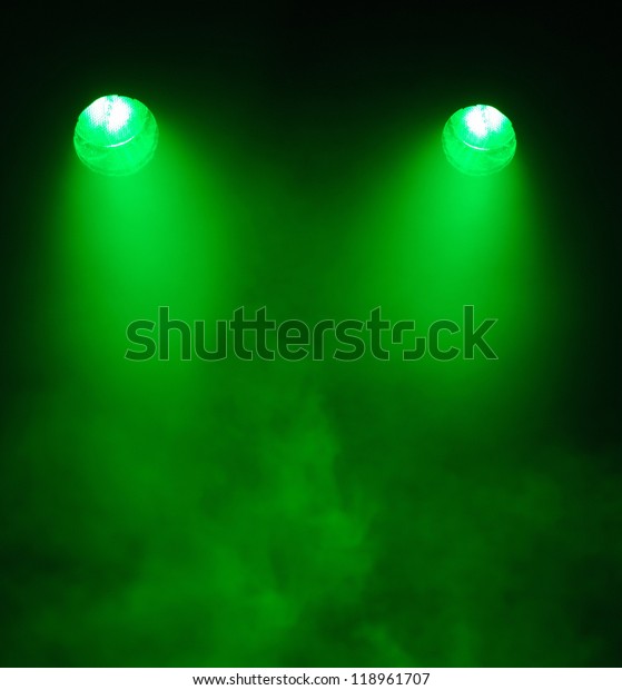 Two Converging Angled Broad Beamed Green Stock Photo 118961707 ...