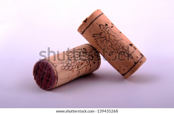 Two Corks Isolated White Background Stock Photo 139435268 | Shutterstock