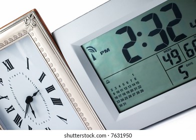 Two Different Clocks Side By Side Stock Photo 7631950 | Shutterstock