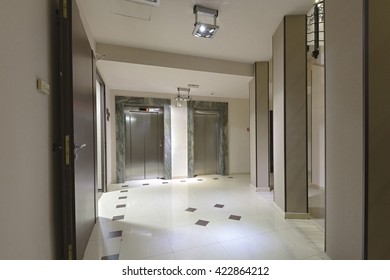 Two Elevators Hotel Lobby Stock Photo 420026209 | Shutterstock