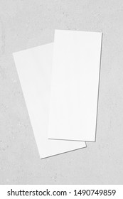 Two Empty White Vertical Rectangle Pricelist Stock Photo 1490749859 ...