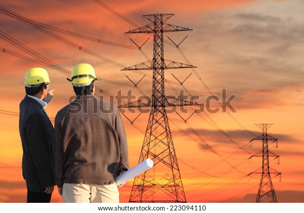 Two Engineer On Site Stock Photo (Edit Now) 223094110