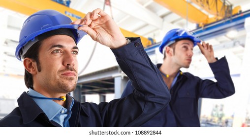Two Engineers Work Factory Stock Photo 108892844 | Shutterstock