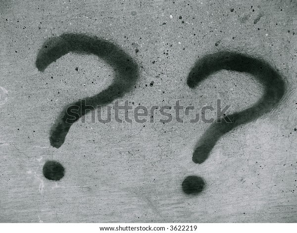 Two Graffiti Question Marks Stock Photo 3622219 | Shutterstock