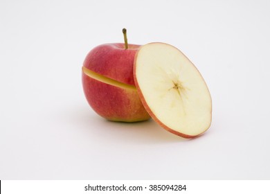 Two Half Red Apple Slice Stock Photo 385094284 | Shutterstock