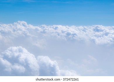Blue Sky Beautiful White Clouds Clouds Stock Photo (Edit Now) 1252245859