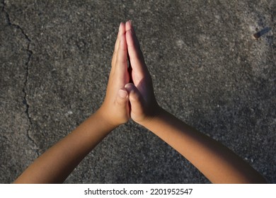 Two Hands Child Facing Each Other Stock Photo 2201952547 | Shutterstock