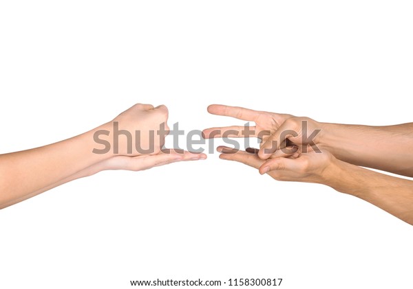 Two Hands Gestures Stock Photo 1158300817 | Shutterstock