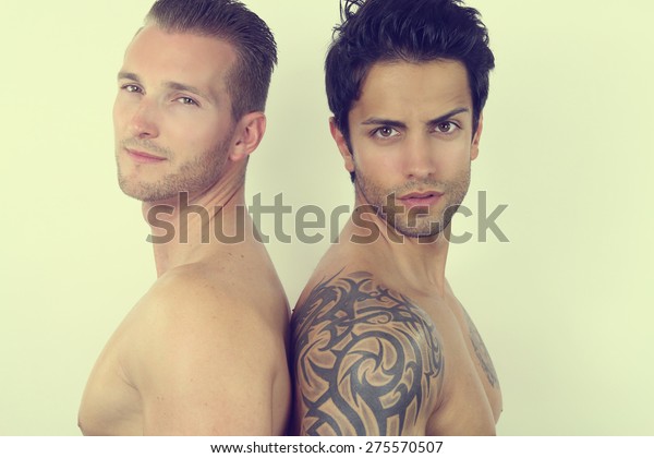 Two Handsome Men Posing Back Back Stock Photo 275570507 | Shutterstock