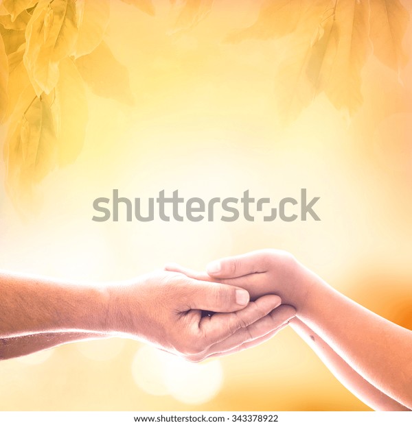 Two Human Hands Holding Something Over Stock Photo 343378922 | Shutterstock