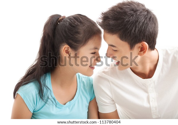 Two Lovers Talking Face Face Stock Photo 113780404 | Shutterstock