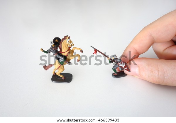 Two Medieval Knights Facing Each Other Stock Photo 466399433 | Shutterstock
