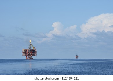 Two Oil Rig Flare Stack On Stock Photo 1124394500 | Shutterstock