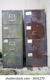 Two Old Filing Cabinets Going Rusty Stock Photo 3431270 | Shutterstock