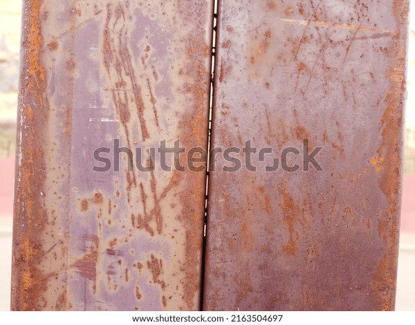 Two Old Iron Blocks Rusty Stock Photo 2163504697 | Shutterstock