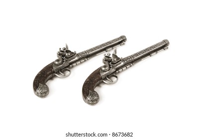 Two Oldfashioned Guns Stock Photo (Edit Now) 10156312