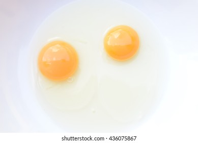 Fresh Egg Twins On White Background Stock Photo 644201791 | Shutterstock