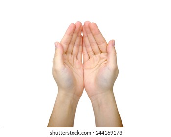 Two Open Empty Hands Palms Stock Photo 244169173 | Shutterstock