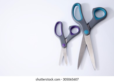 Two Pair Scissors Which One Big Stock Photo 305065607 | Shutterstock