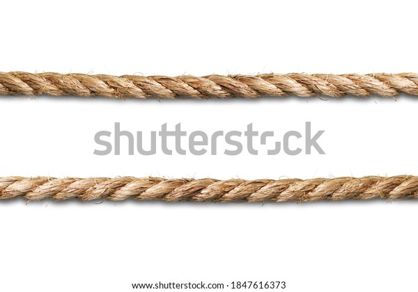Two Parallel Ropes Cables Hems On Stock Photo 1847616373 | Shutterstock