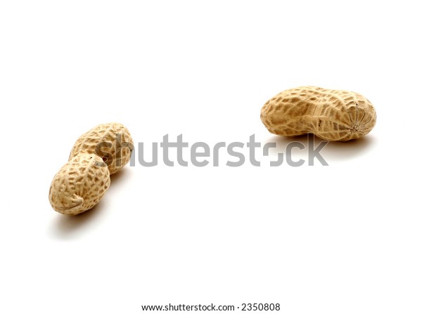 Two Peanuts Shadows On White Background Stock Photo 2350808 | Shutterstock