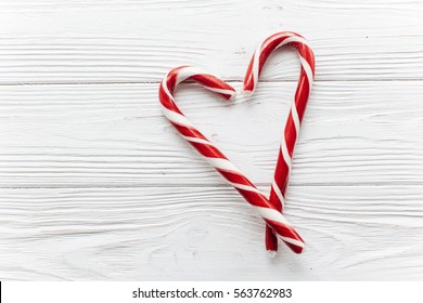 Two Peppermint Candy Cane Sweets Heart Stock Photo 563762983 | Shutterstock