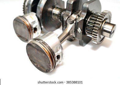 Two Piston Motorcycle Engine Isolated On Stock Photo 385388101 ...