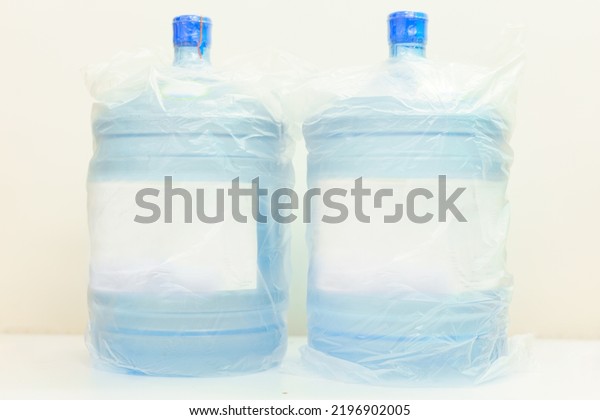 Two Plastic Containers Water Inside Transparent Stock Photo 2196902005 ...
