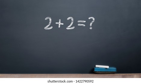 Two Plus Two Equal Question Mark Stock Photo 1422790592 | Shutterstock