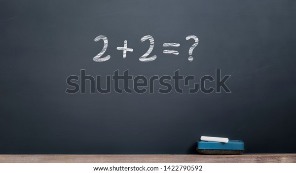 Two Plus Two Equal Question Mark Stock Photo 1422790592 | Shutterstock