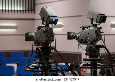 Digital Television Camera Set Before Shooting Stock Photo 534407014 ...