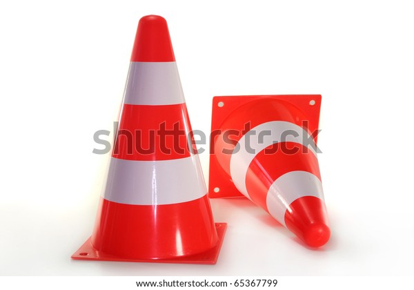 Two Pylons Front White Background Stock Photo 65367799 | Shutterstock