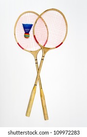 Two Rackets Badminton Shuttlecocks Stock Photo 109972283 | Shutterstock