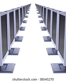 Two Rows Monitors Facing Each Other Stock Photo 38545270 | Shutterstock