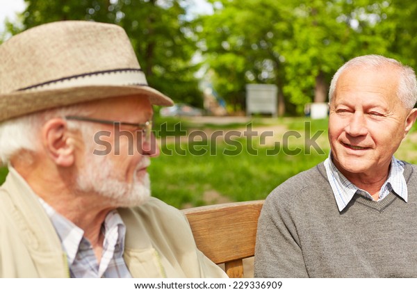 Two Senior Men Talking Each Other Stock Photo 229336909 | Shutterstock