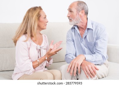 Two Seniors Talking While Sitting On Stock Photo 283779593 | Shutterstock