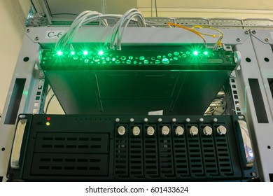 Two Servers Installed Rack Server Room Stock Photo 601433624 | Shutterstock