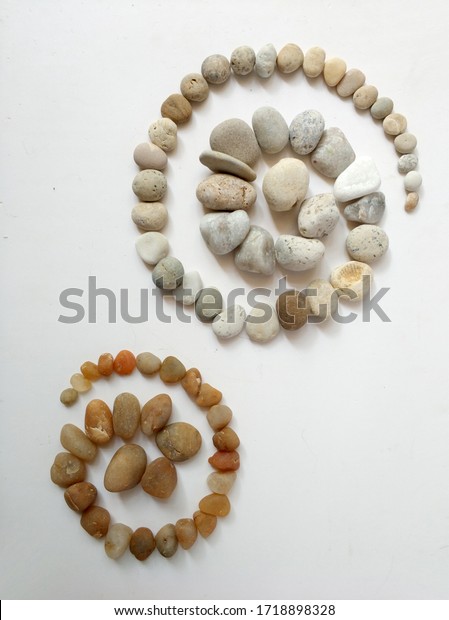 Two Spirals Beach Pebbles Stock Photo 1718898328 | Shutterstock
